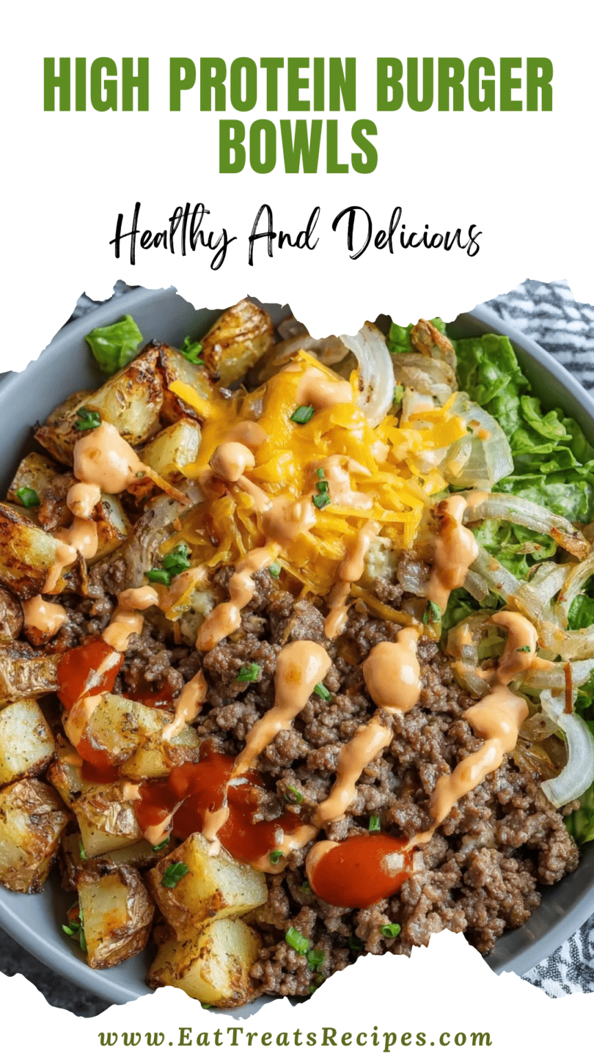 High Protein Burger Bowls (Healthy Burger Dinner Bowls) - Eat Treats ...